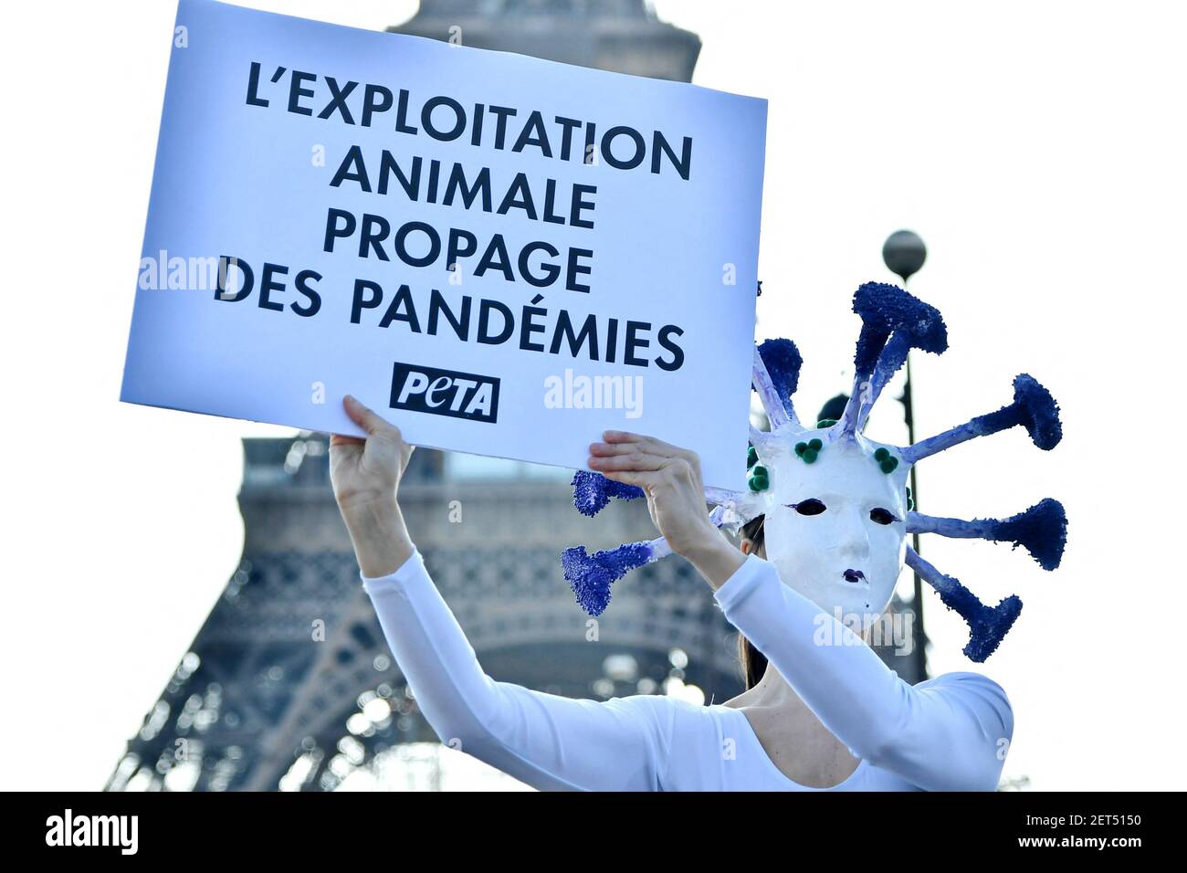 The activist group PETA organized an action against animal exploitation ...