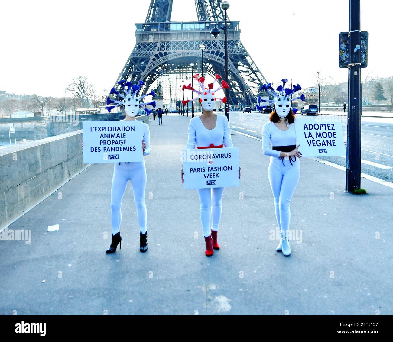 The activist group PETA organized an action against animal exploitation ...