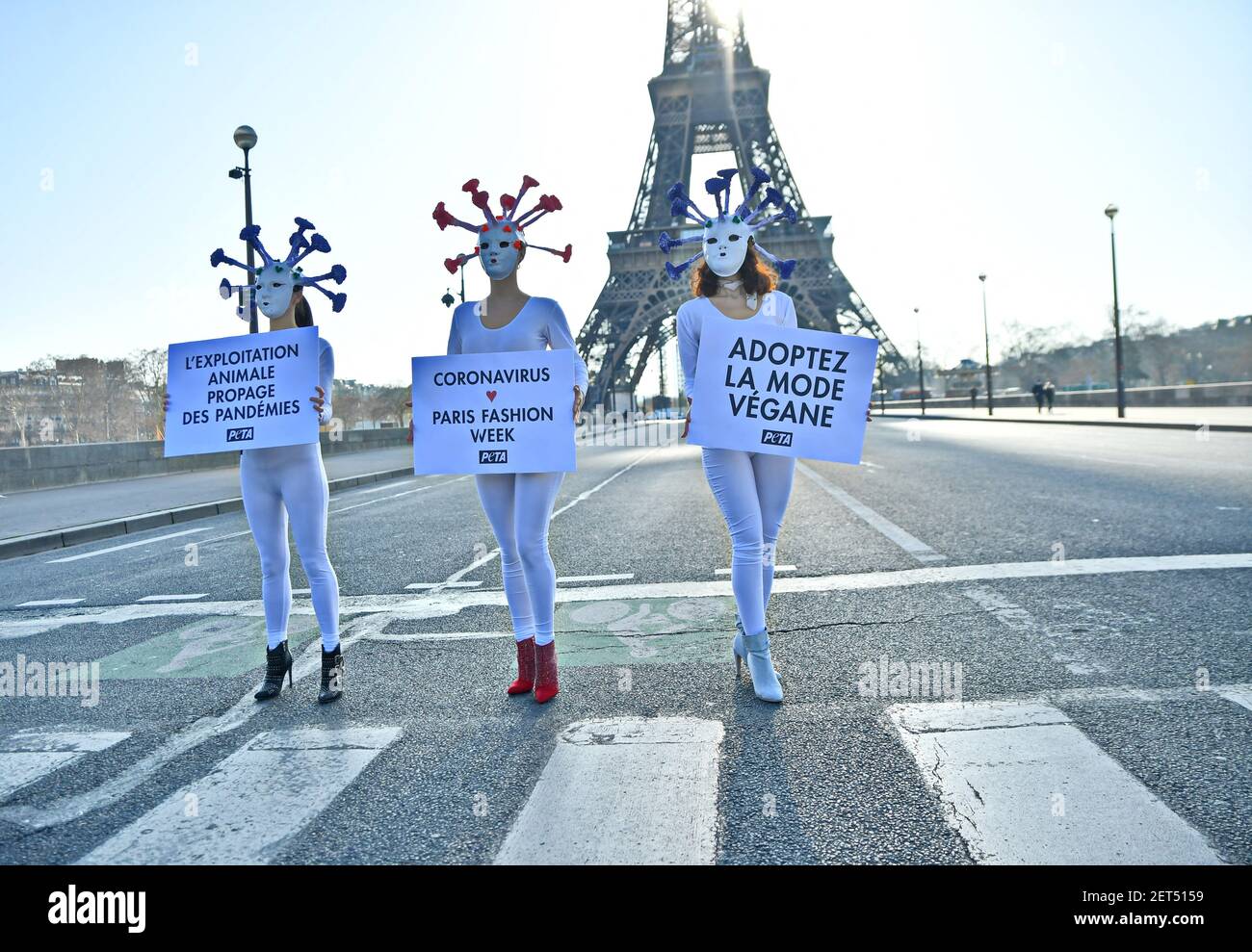 The activist group PETA organized an action against animal exploitation ...