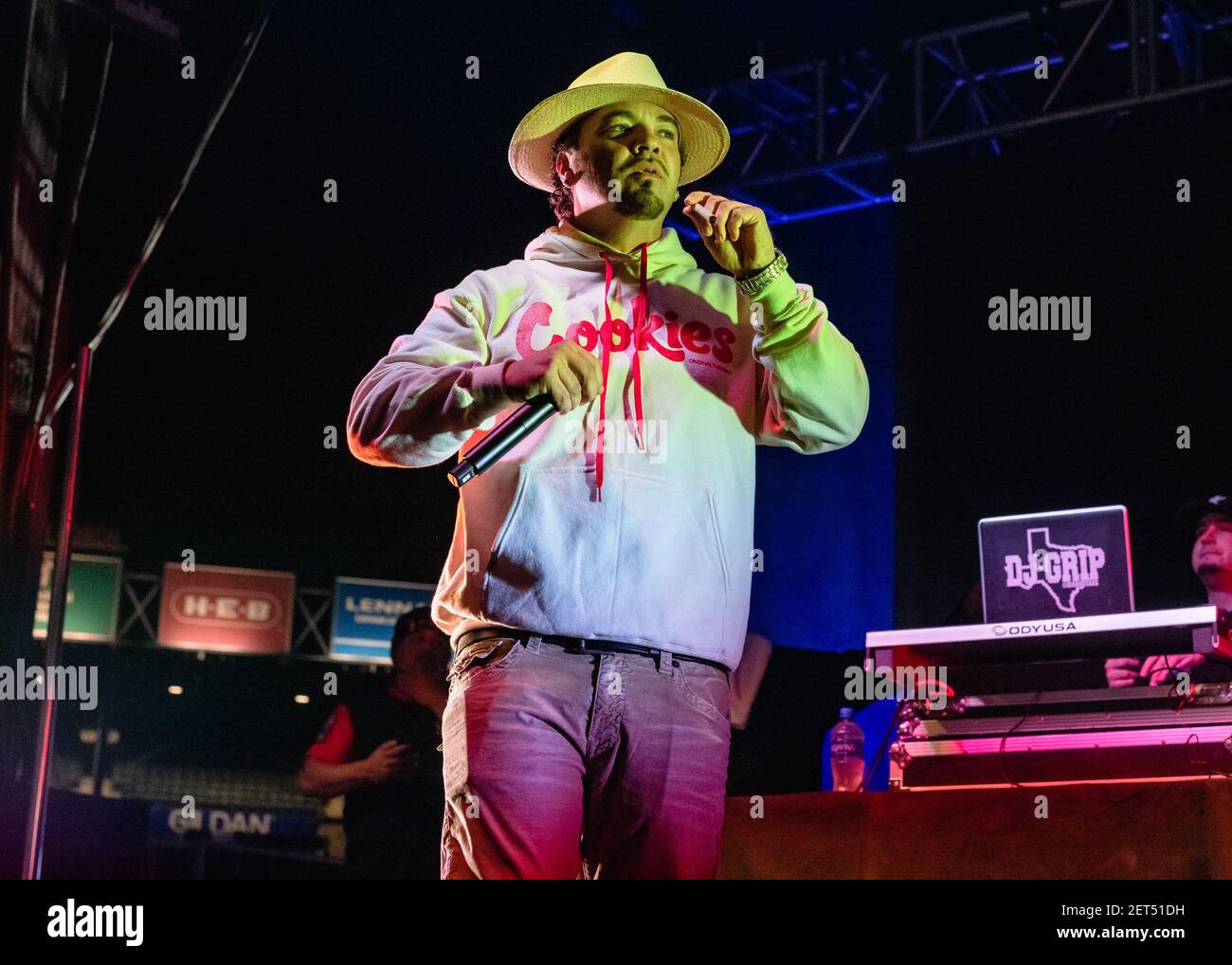 Singer Baby Bash performs onstage during the Texas Ballpark Tour at The ...