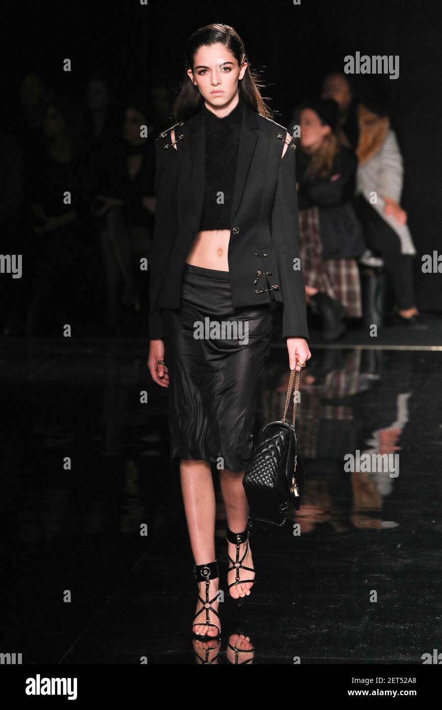 Model walks on the runway during the Versace Pre-Fall 2019 show held in ...