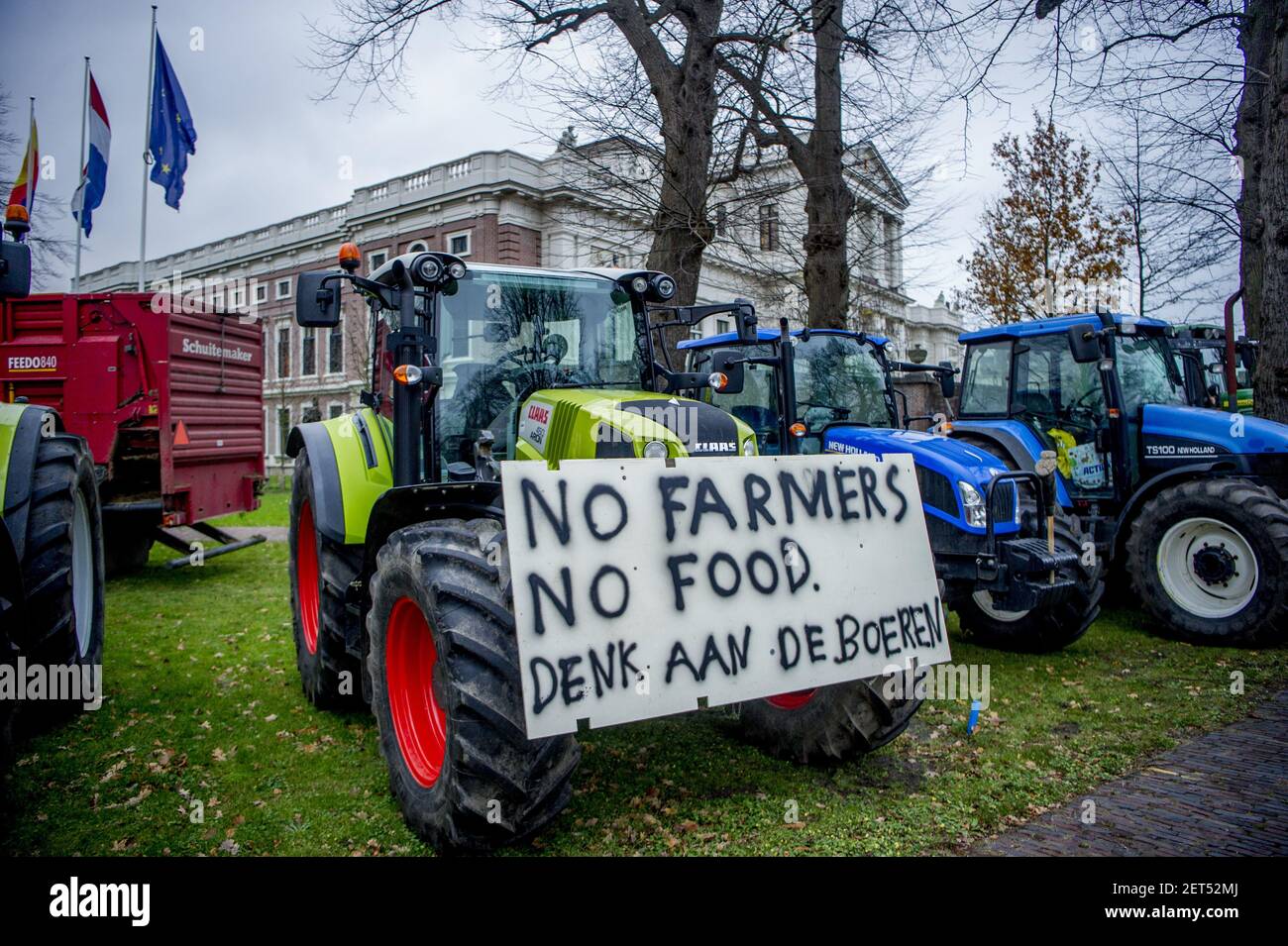 HAARLEM, Protest farmers North Holland at the Provinciehuis Haarlem ...