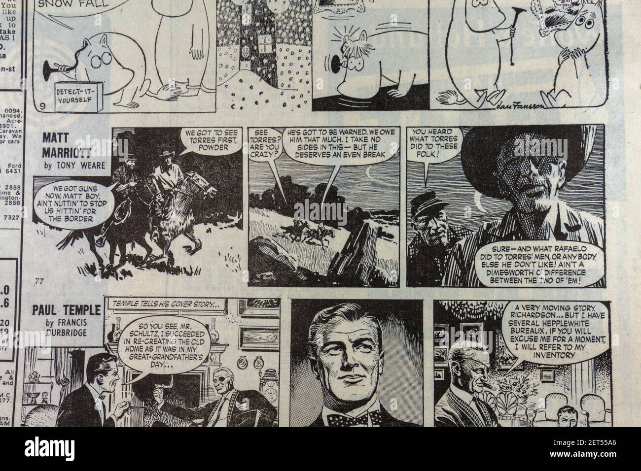 The Matt Marriott comic strip by Tony Weare in the Evening News ...