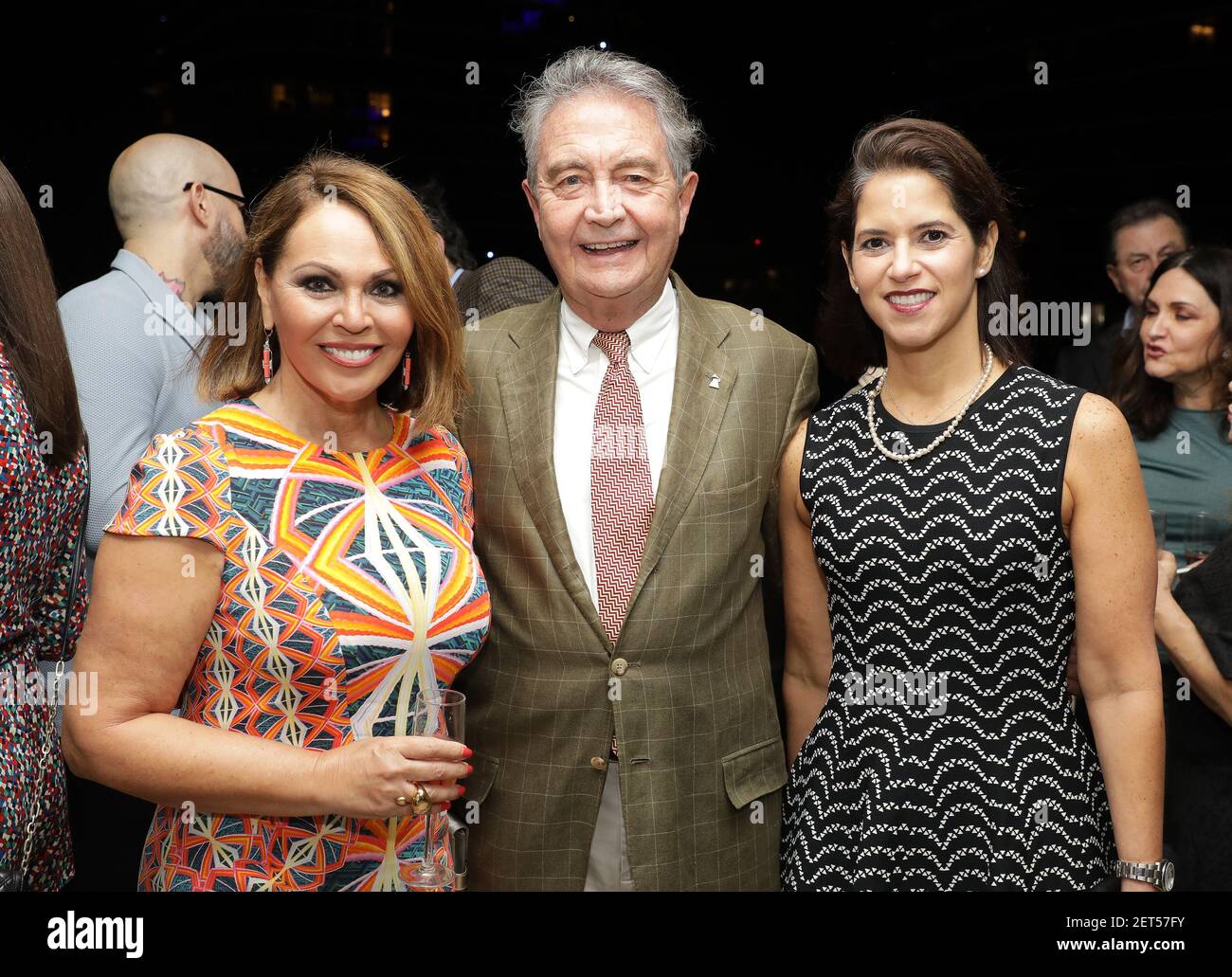 MIAMI, FL - DEC 3: Maria Elena Salinas, Manolo Diaz and Becky ...