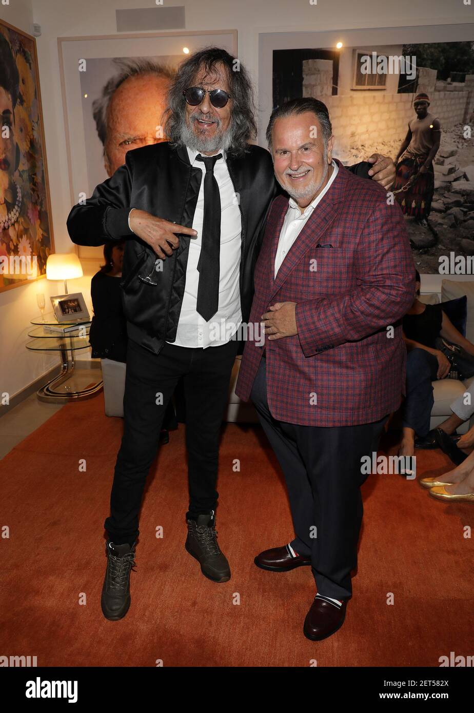 MIAMI, FL - DEC 3: Artist Gaston Ugalde and Raul de Molina are seen ...