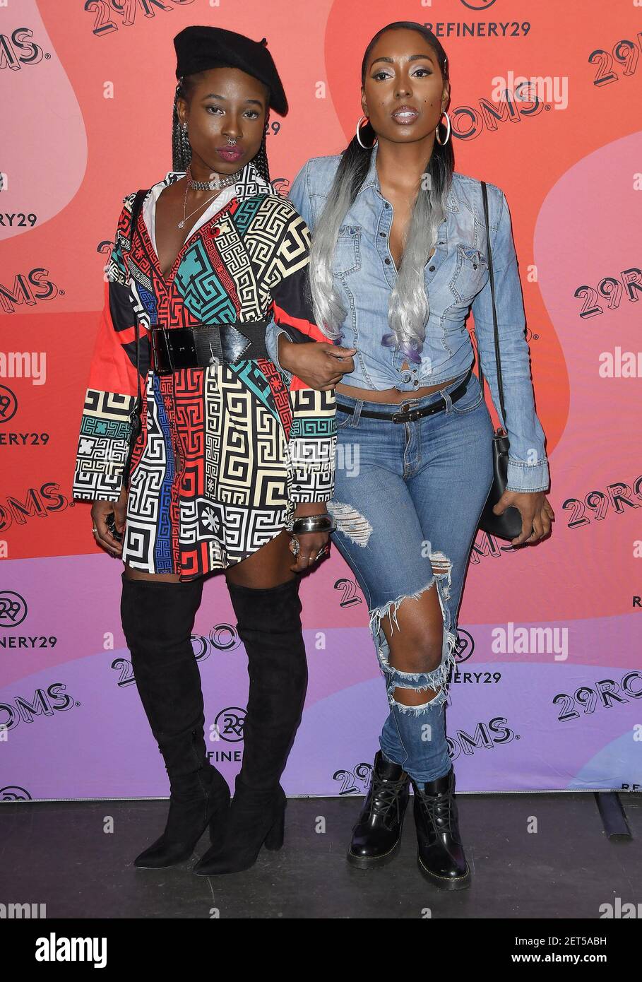 (L-R) Ashley Williams and Tea Marrr at the Refinery29’s "29Rooms LA ...