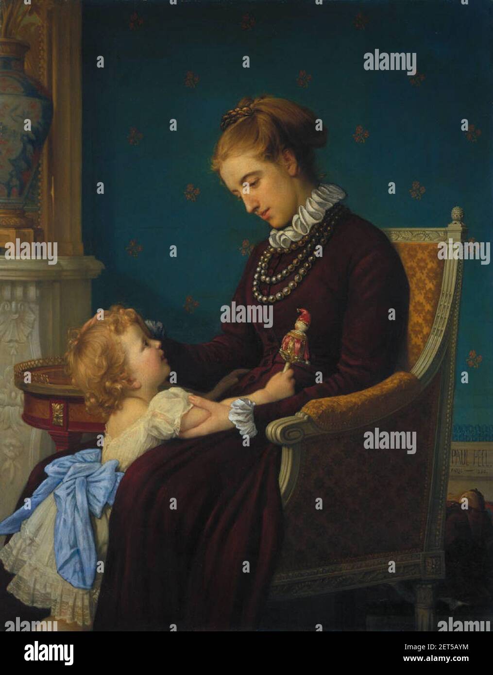 Paul Peel - Bedtime (1890 Stock Photo - Alamy