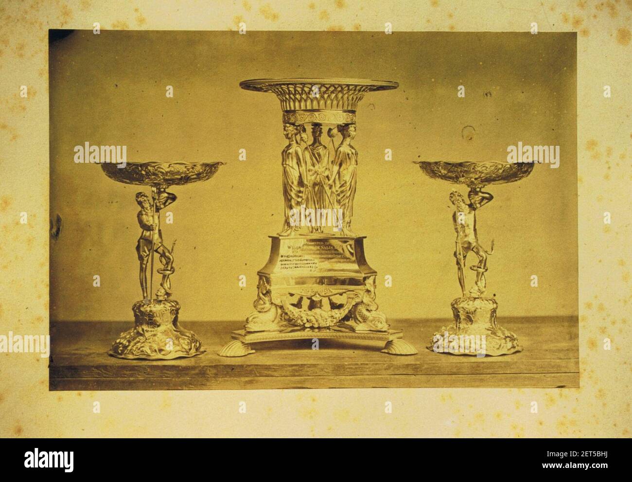 Paul Storr centre piece Stock Photo - Alamy