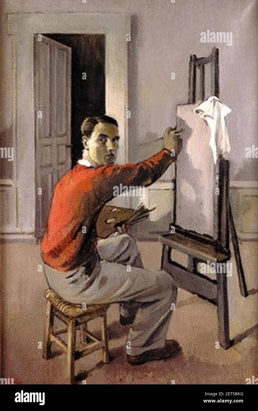 Paul Strecker Selbstbildnis Stock Photo - Alamy