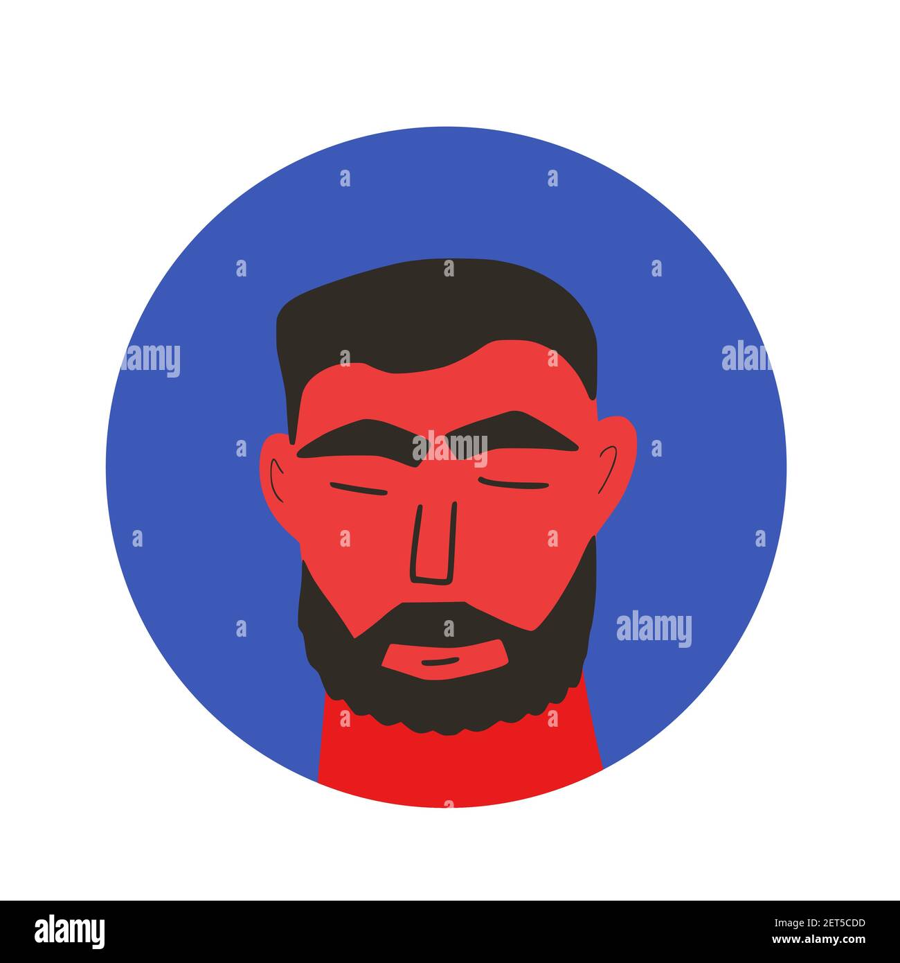 Male human face portrait Stock Vector Images - Alamy