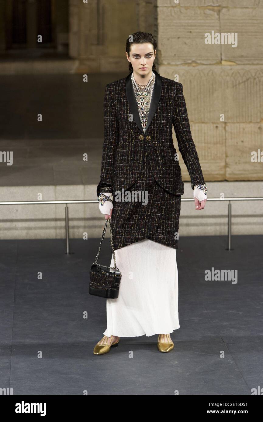 A model walks the Chanel Métiers d'Art 2018/19 fashion show in the ...