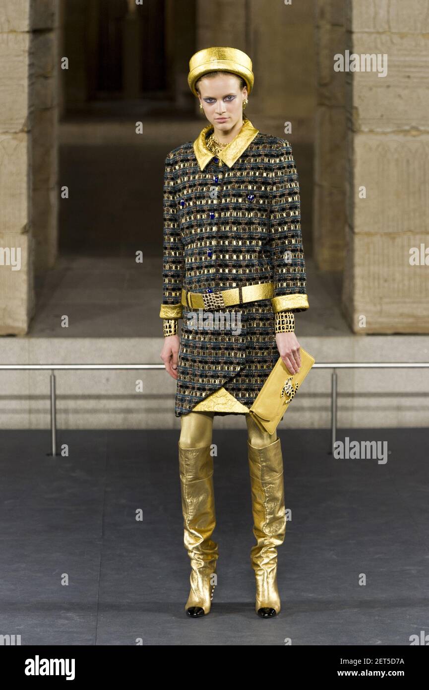 A model walks the Chanel Métiers d'Art 2018/19 fashion show in the ...