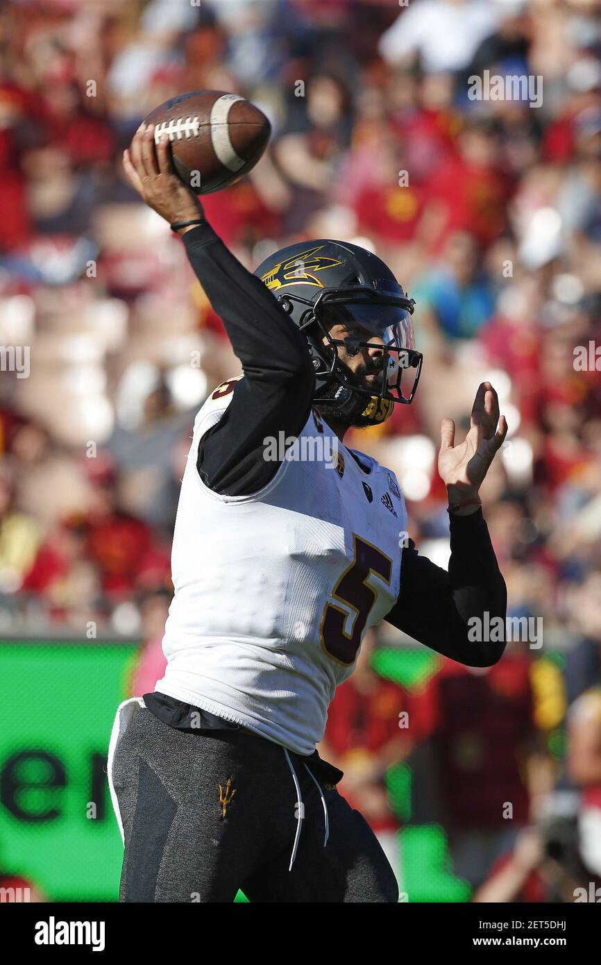 October 27, 2018 Arizona State Sun Devils quarterback Manny Wilkins (5 ...