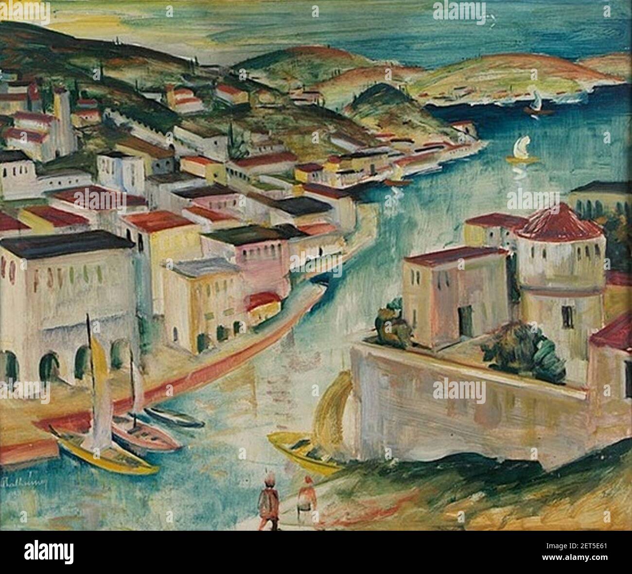 Paul Thalheimer Südliche Hafenstadt (1930 Stock Photo - Alamy