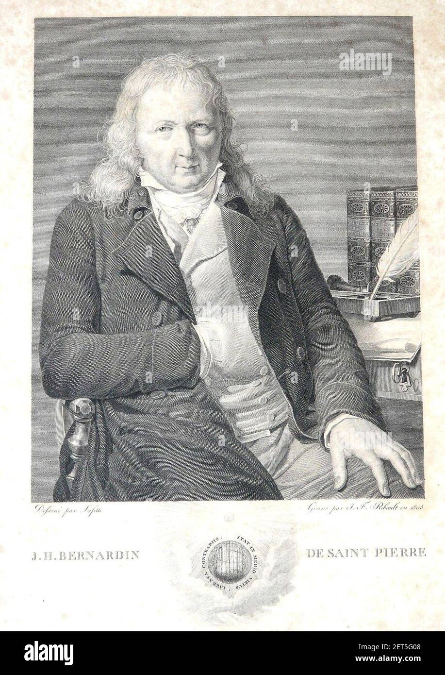 Paul virginie 1806 1 portrait lafitte Stock Photo - Alamy