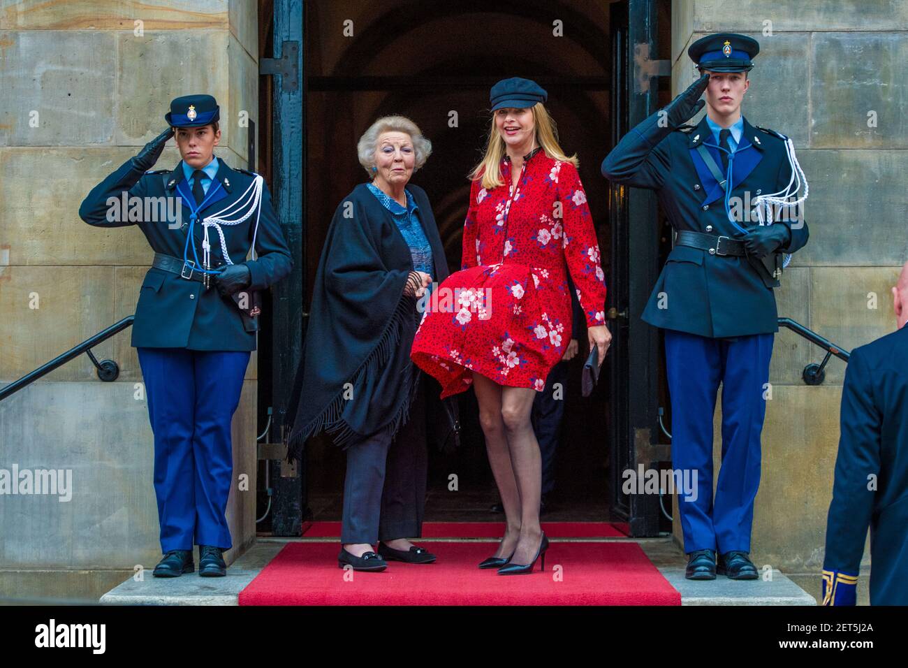Princess Beatrix and Princess Mabel of the Netherlands during the ...