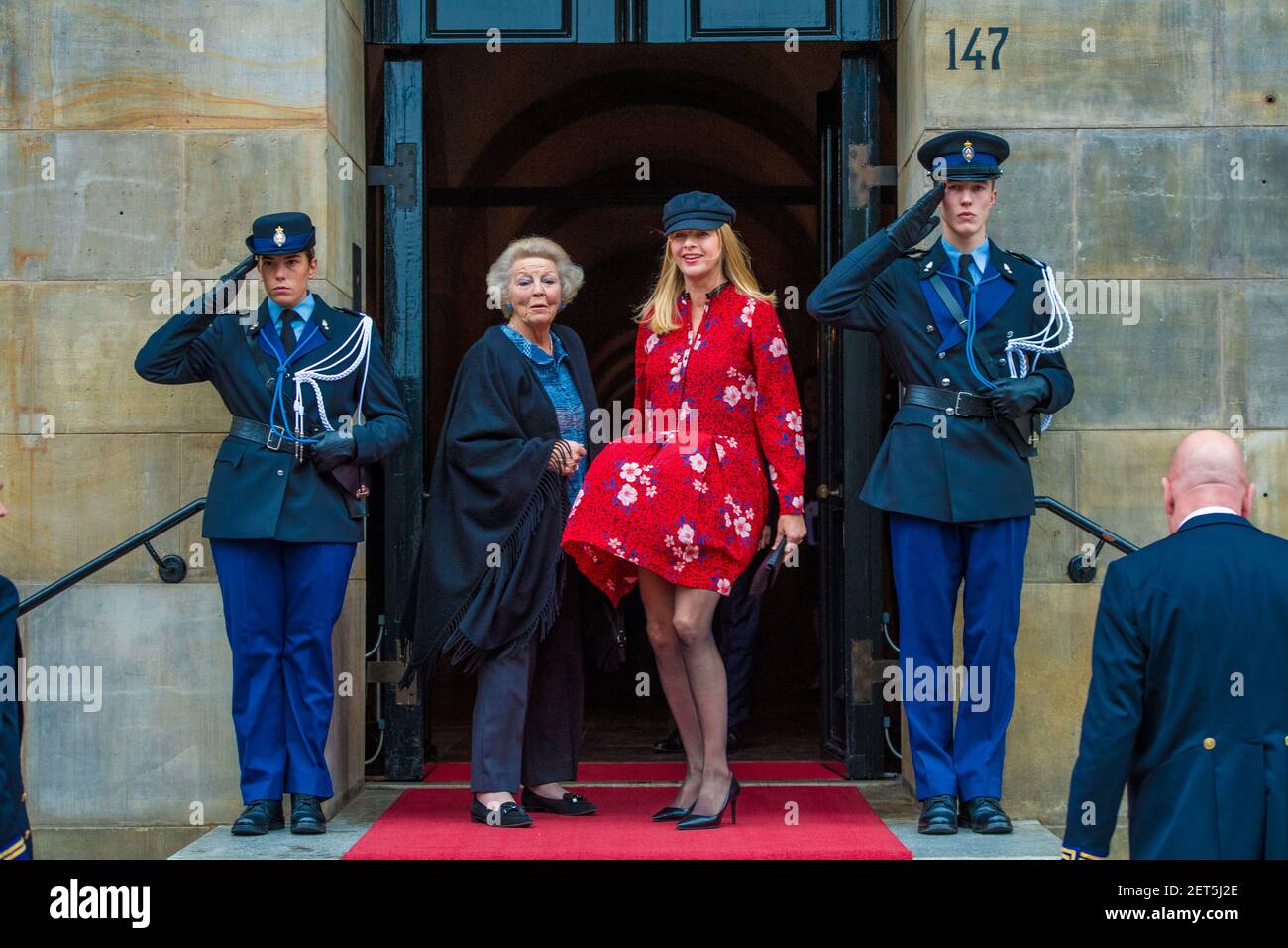 Princess Beatrix and Princess Mabel of the Netherlands during the ...