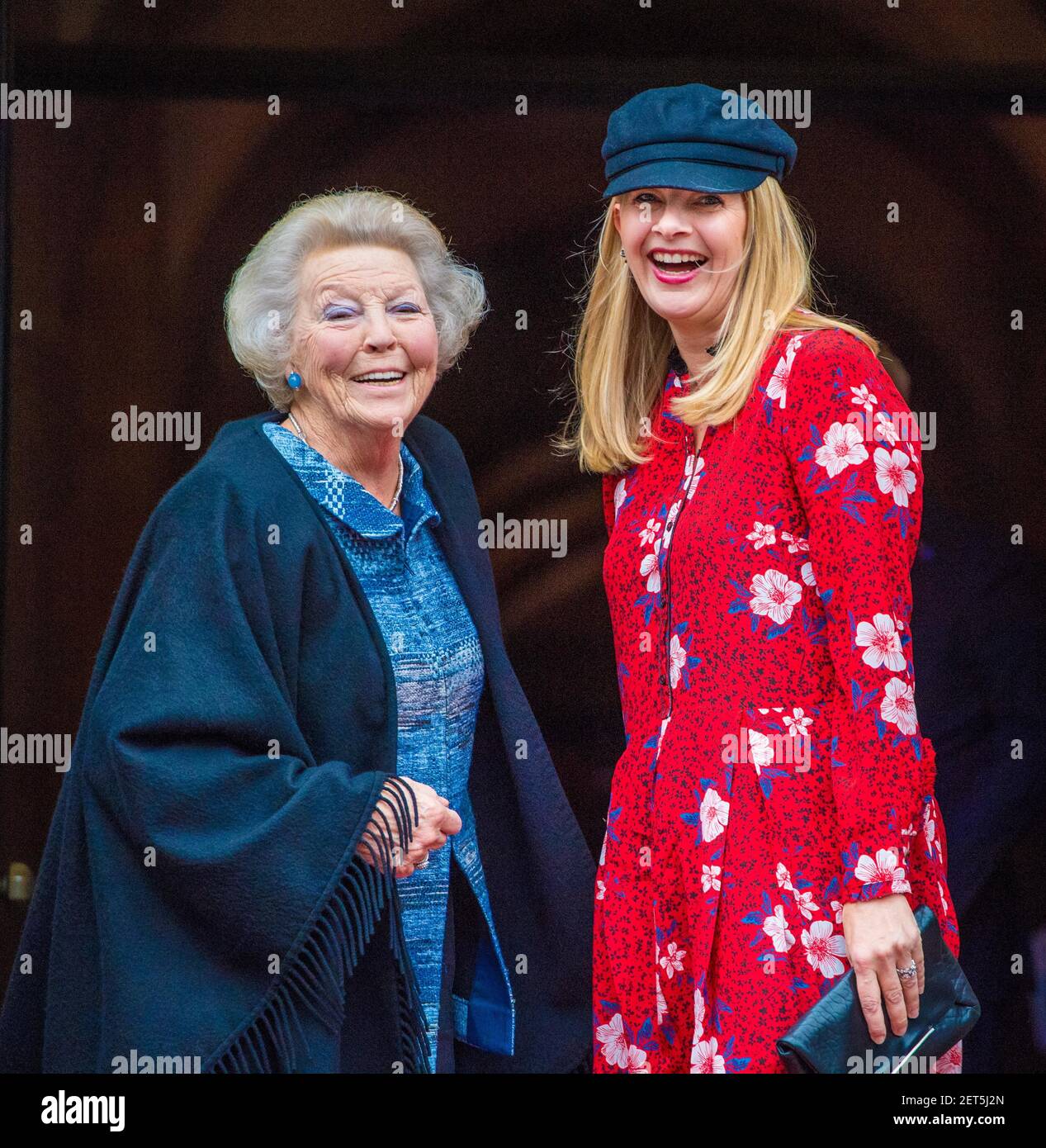 Princess Beatrix and Princess Mabel of the Netherlands during the ...