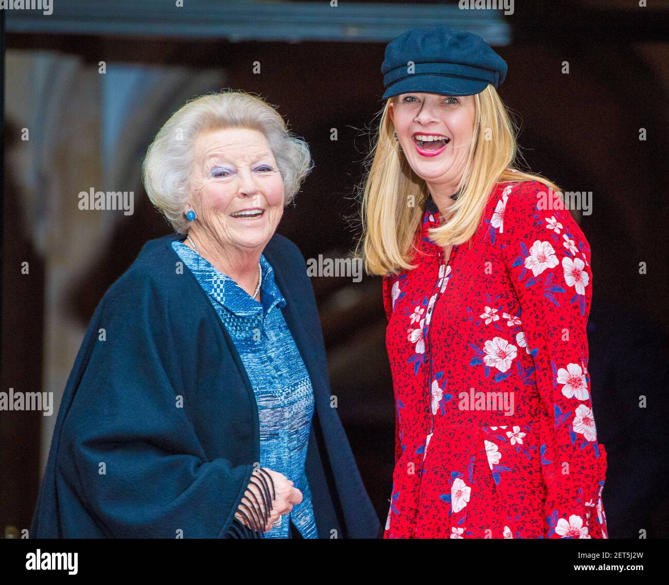Princess Beatrix and Princess Mabel of the Netherlands during the ...