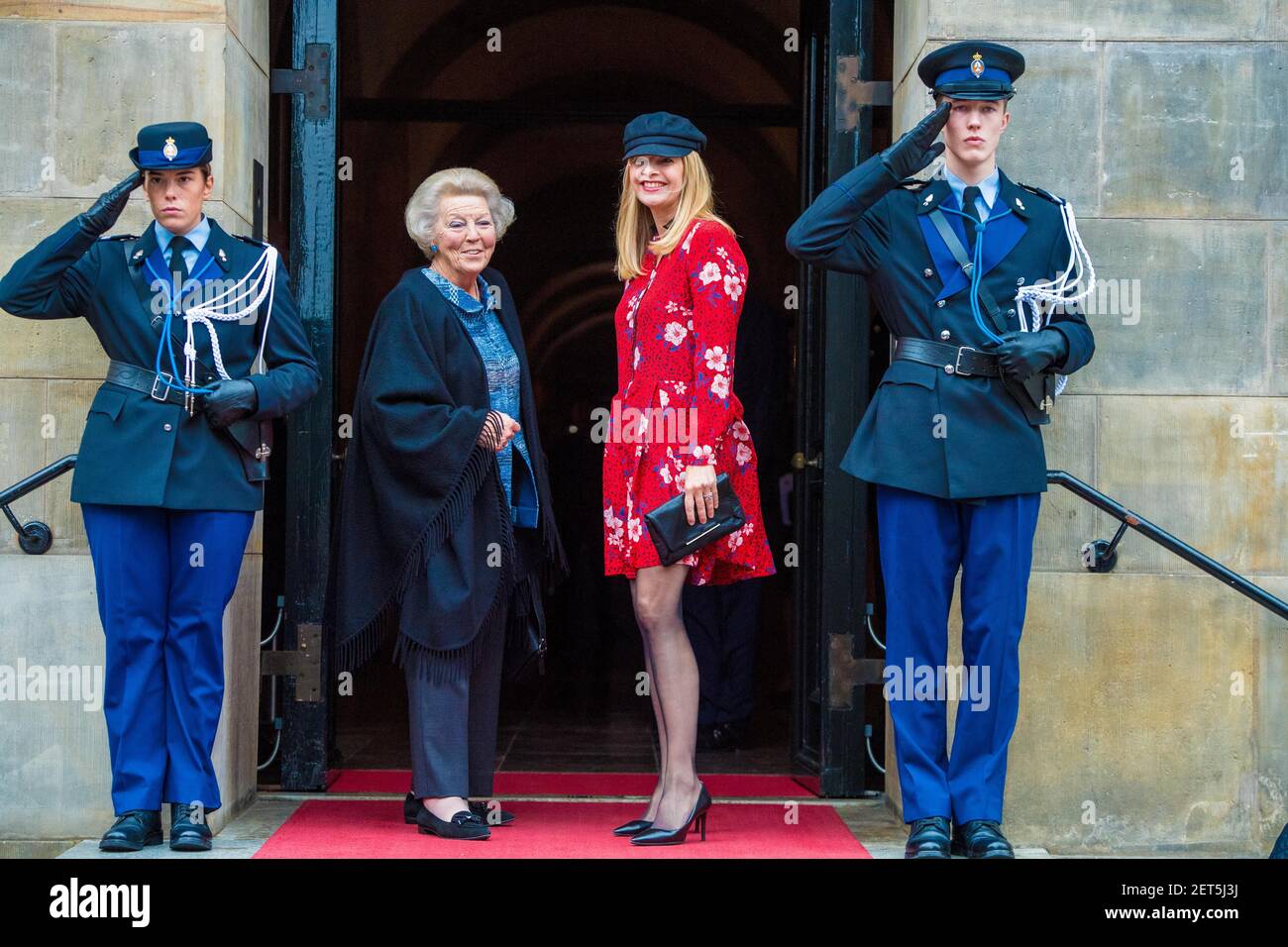 Princess Beatrix and Princess Mabel of the Netherlands during the ...