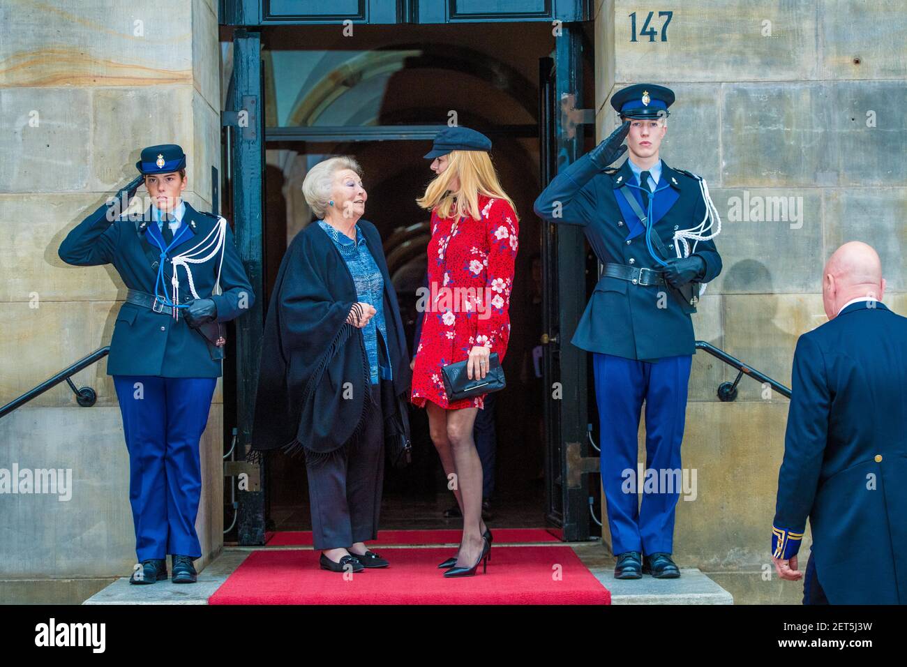 Princess Beatrix and Princess Mabel of the Netherlands during the ...