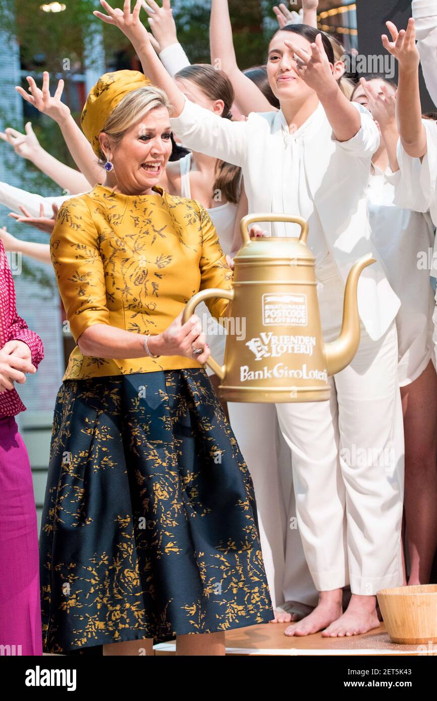 Queen Maxima of the Netherlands attends the opening of the new office ...