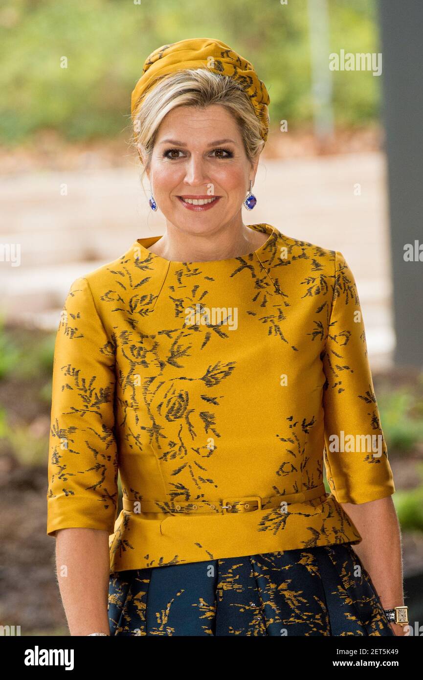 Queen Maxima of the Netherlands attends the opening of the new office ...