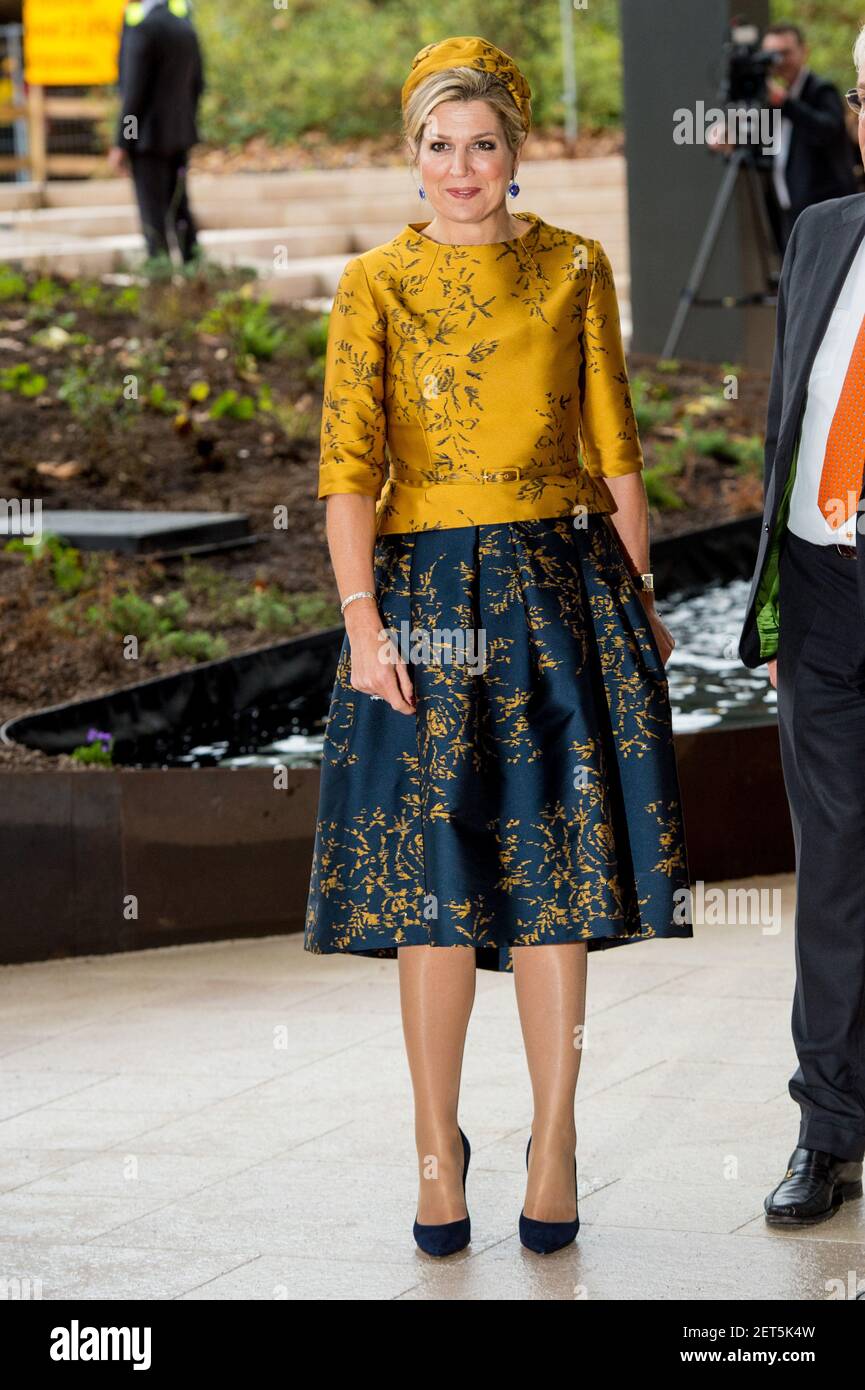 Queen Maxima of the Netherlands attends the opening of the new office ...