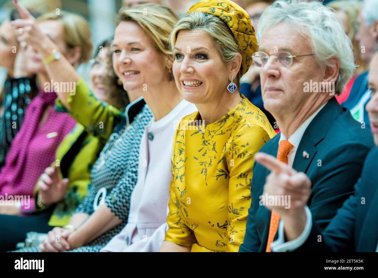 Queen Maxima of the Netherlands attends the opening of the new office ...
