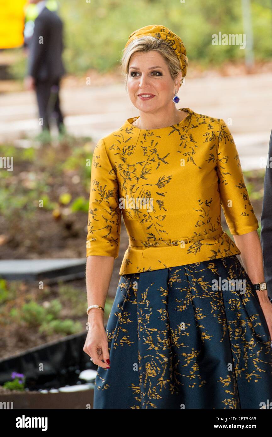 Queen Maxima of the Netherlands attends the opening of the new office ...