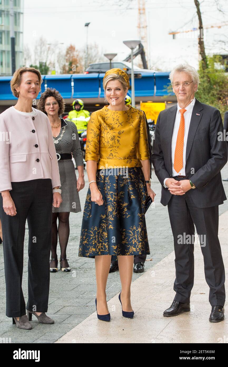 Queen Maxima of the Netherlands attends the opening of the new office ...