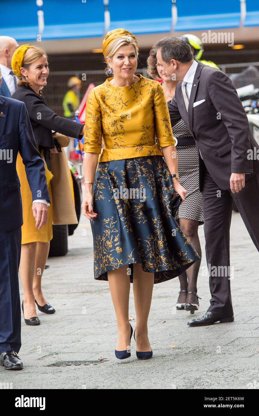 Queen Maxima of the Netherlands attends the opening of the new office ...