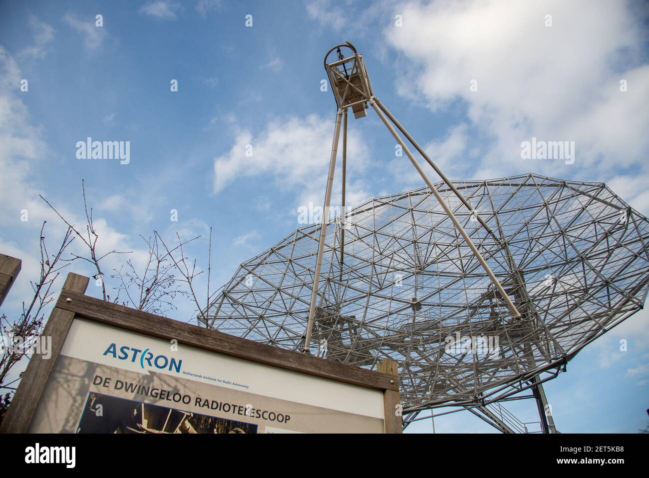 radiotelescope of Astron at Dwingelderveld, Holland Stock Photo - Alamy