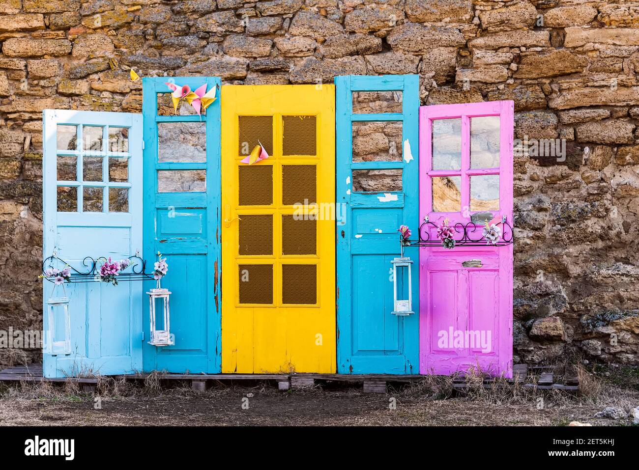 Multi Colored Front Doors