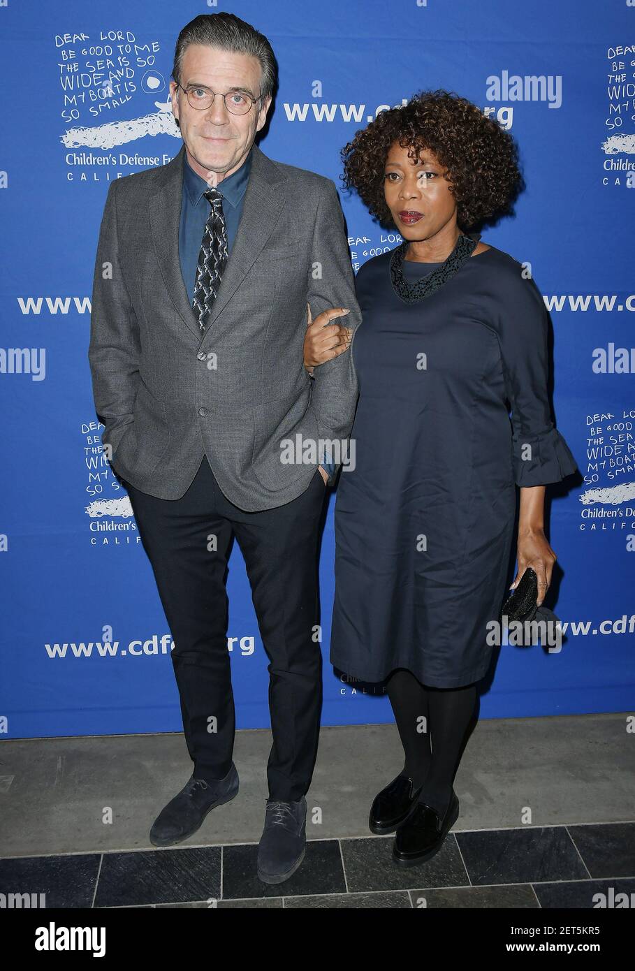 (L-R) Roderick Spencer and Alfre Woodard at the Children’s Defense Fund ...