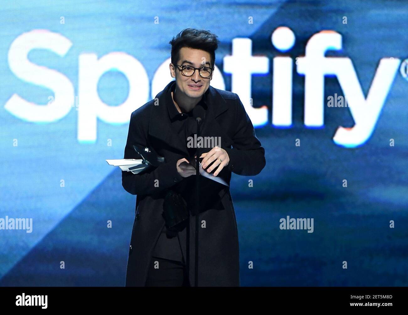 LOS ANGELES - DECEMBER 6: Presenter Brendon Urie appears onstage at the ...