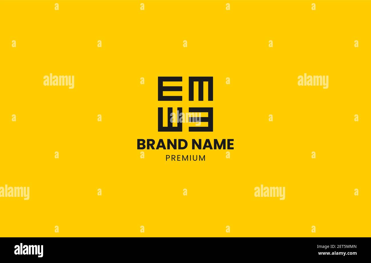 Square Letter E Logo Vector Design Template suitable for personal or ...