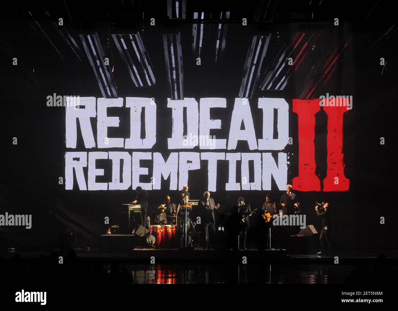 LOS ANGELES - DECEMBER 6: RDR2 performs on the 2018 Game Awards at the ...