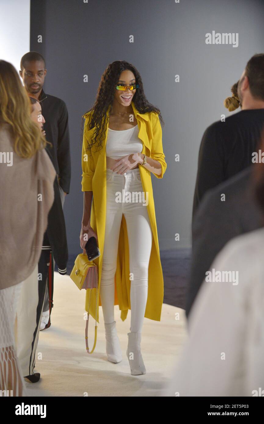 Model Winnie Harlow attends the Art Basel Miami Beach VIP preview ...