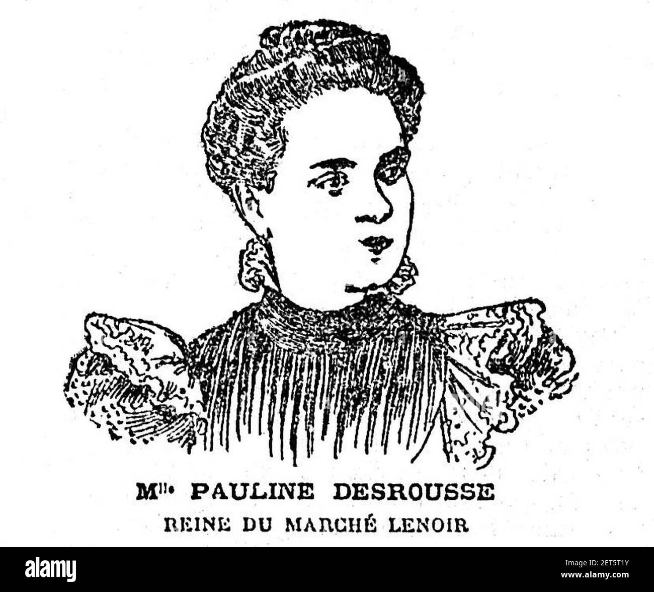 Pauline Desrousse Reine du marché Lenoir 1898 Stock Photo - Alamy