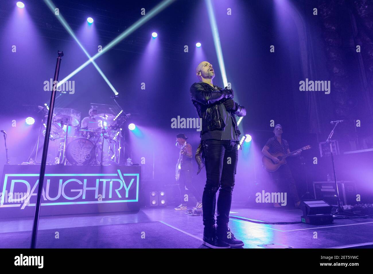 Josh Paul, Chris Daughtry and Brian Craddock of Daughtry at the ...