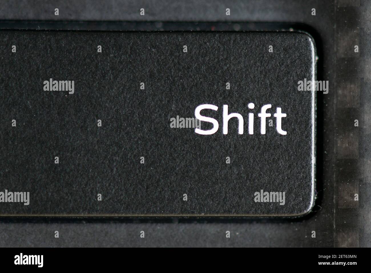 Shift key on a laptop keyboard Stock Photo - Alamy