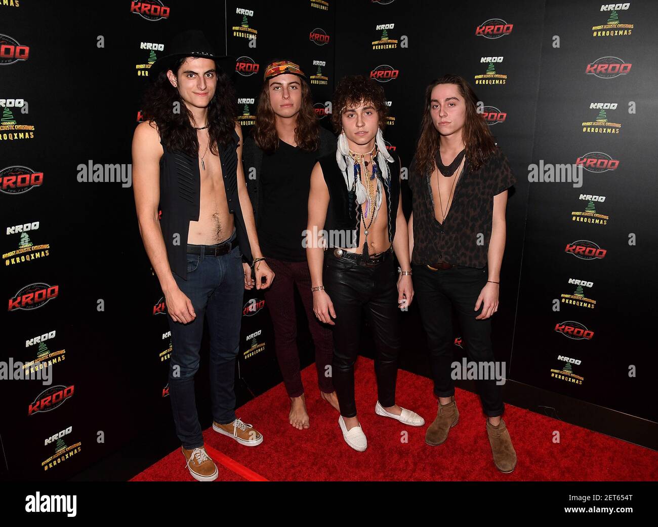 Danny Wagner, Sam Kiszka , Josh Kiszka and Jake Kiszka of the band ...