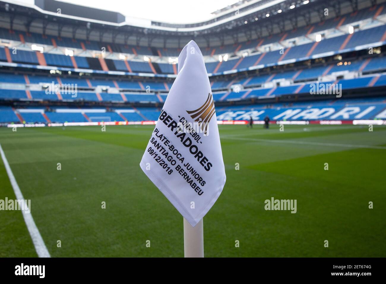 General view of Santiago Bernabeu Stadium before the match between ...