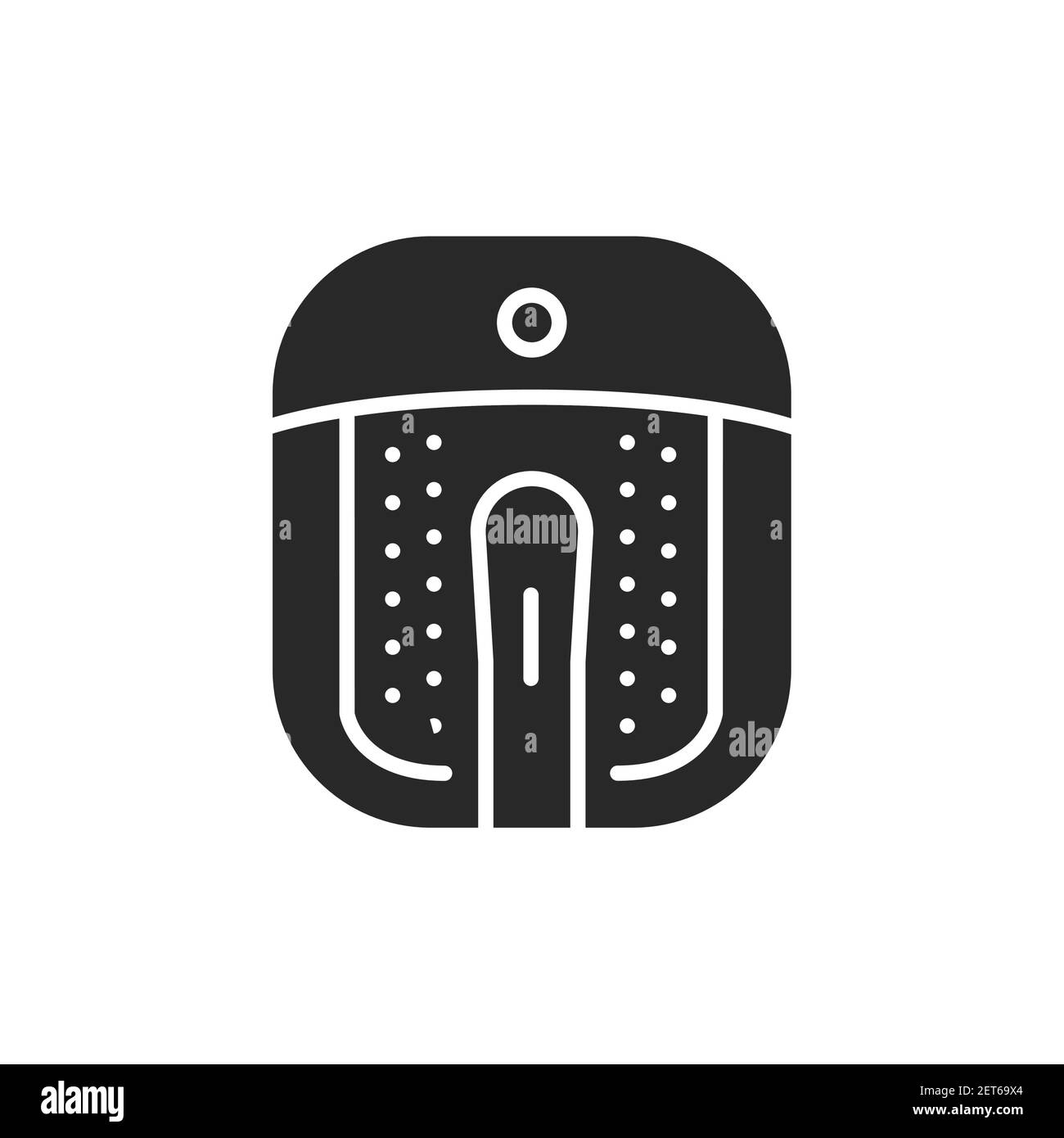 Pedicure electric instrument color line icon. Isolated vector element ...