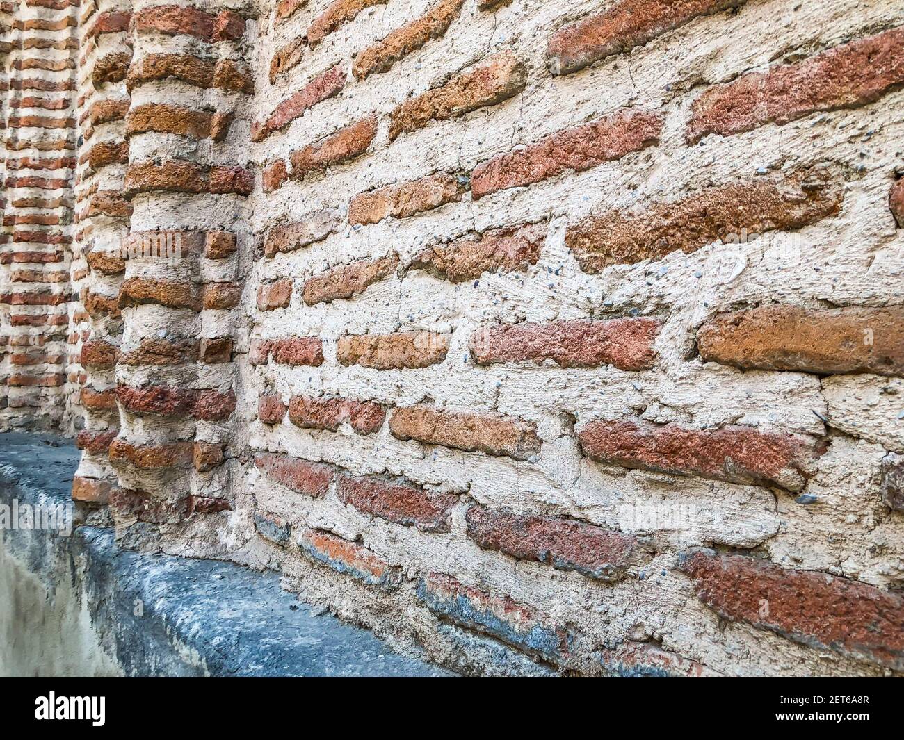 Brick wall of the church. orthodox church ,Close view Stock Photo - Alamy
