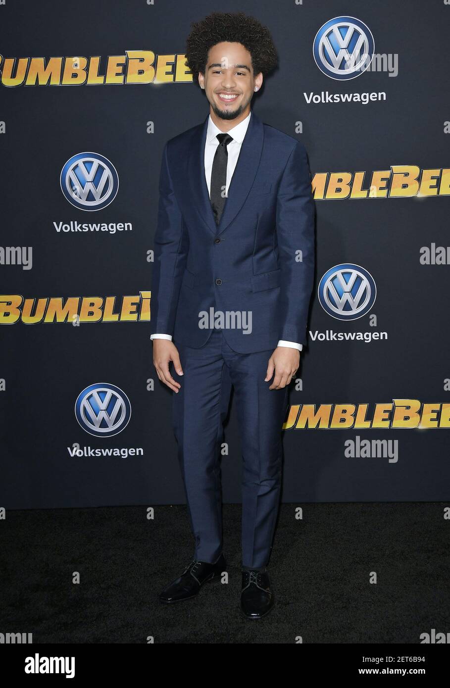 Jorge Lendeborg Jr. arrives at the "Bumblebee" Los Angeles Premiere ...