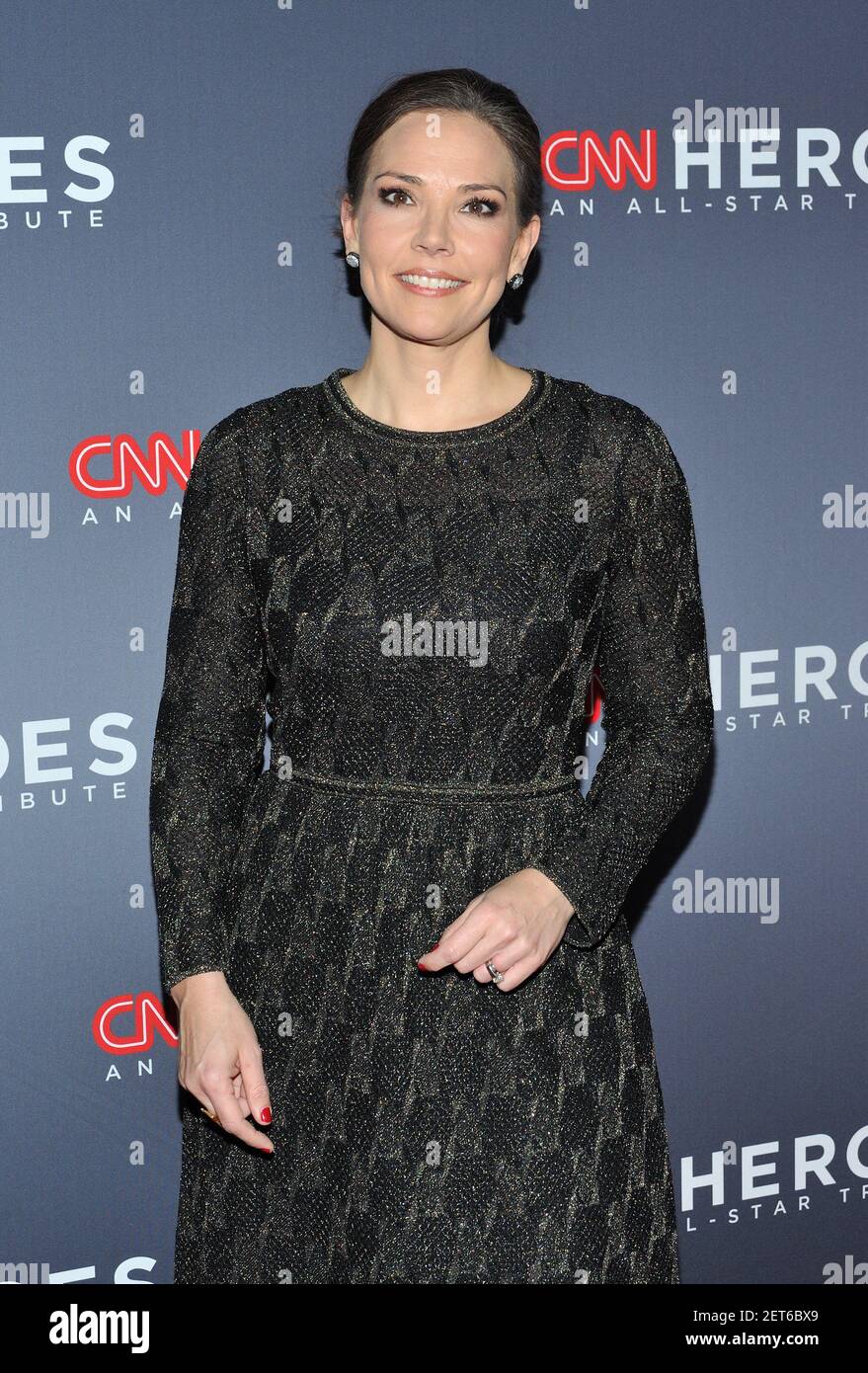 CNN journalist Erica Hill attends the 12th Annual CNN Heroes: An All Star Tribute at the ...