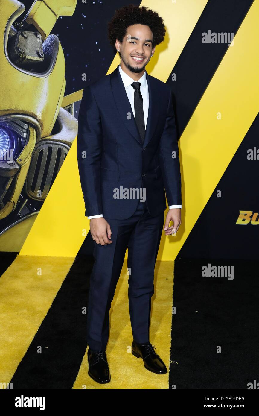 HOLLYWOOD, LOS ANGELES, CA, USA - DECEMBER 09: Actor Jorge Lendeborg Jr ...