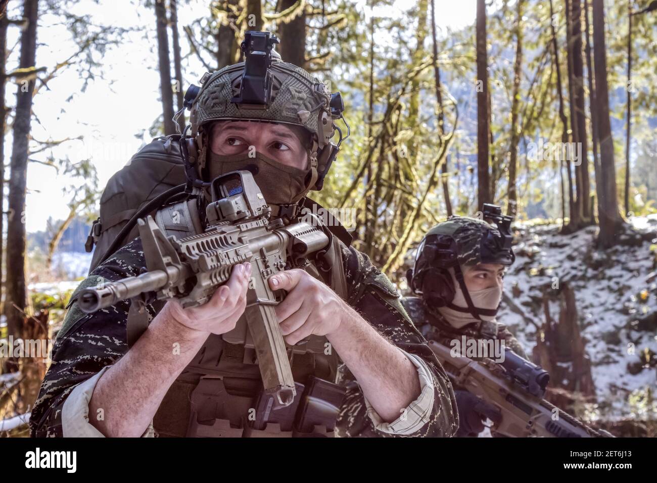 Army Man wearing Tactical Uniform Stock Photo - Alamy